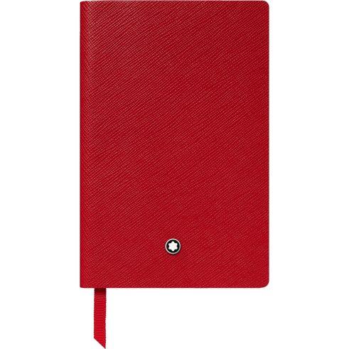Notebook #148 Montblanc Fine Stationery, red, with lines